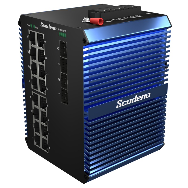 Scodeno 85-4GX16GP-VX 16 poort industriële Man POE Switch